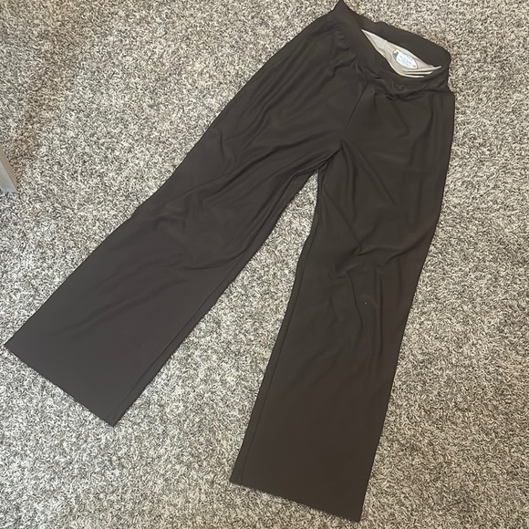 SPANX | Pants & Jumpsuits | Spanx Chocolate Brown Wideleg Pants | Poshmark